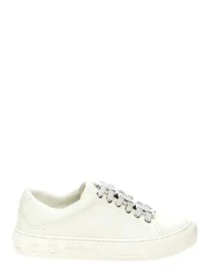 SALVATORE FERRAGAMO Salvatore Ferragamo Nadine Lace-Up Leather Trainers