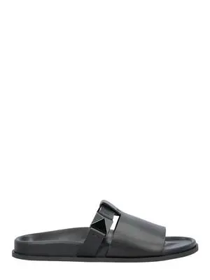 Valentino Garavani Roman Stud Detail Sandals - Black