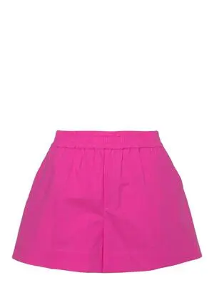 P.a.r.o.s.h Elasticated Waist Cotton Shorts - Pink