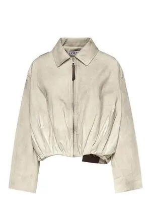 Loewe Loewe Draped Denim Jacket Light Gray
