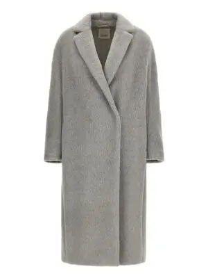 Max Mara Long-sleeved Coat - Gray