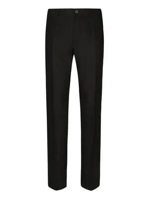 Dolce & Gabbana Textured Tailored Trousers - Black