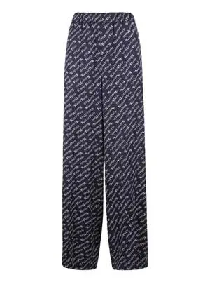 Kenzo All Over Logo Pajama Pants - Black