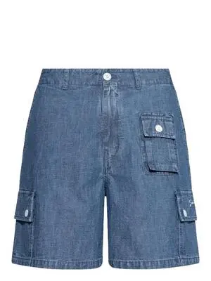 Givenchy Denim Cargo Shorts - Denim Blue