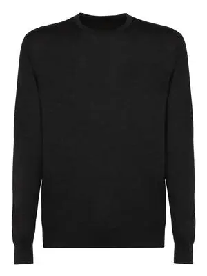 Kiton Wool Knit Pullover - Anthracite