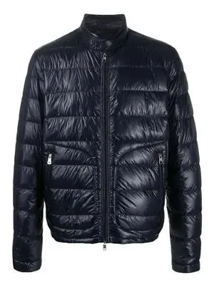 Moncler Zip-up Quilted Down Jacket - Night Blue