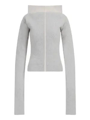 Rick Owens High-neck Knitted Pullover - Gray