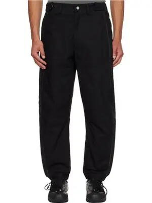 MORDECAI Cotton Canvas Trousers - Black