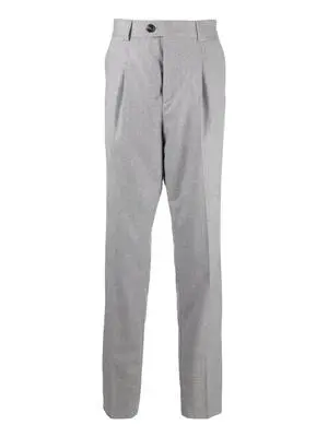 Brunello Cucinelli Tailored Straight Leg Pants - Gray