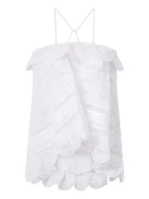 Isabel Marant Étoile Prisha Top Broderie Anglaise - White