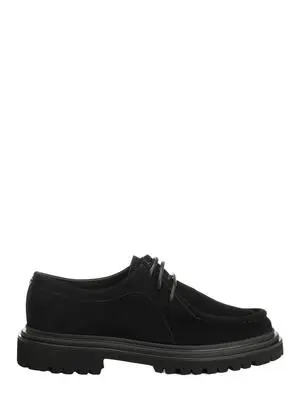 Dolce & Gabbana Suede Lace-up Derby Shoes - Black