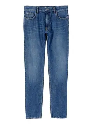 Kenzo Logo Straight Leg Jeans - Blue