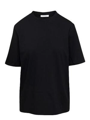 THE ROW Chiara Short-sleeve Boxy T-shirt - Black