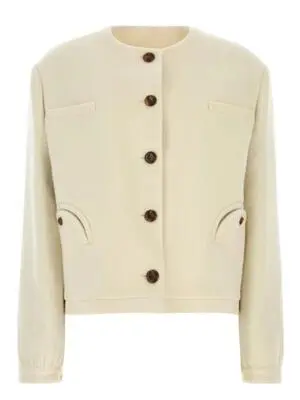 BLAZÉ MILANO Long-sleeved Casual Jacket With Button Details - Iovry
