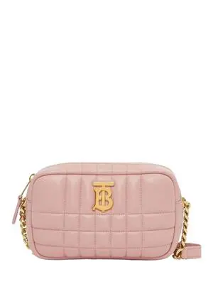 Burberry Lola Quilted Lambskin Mini Bag - Pink