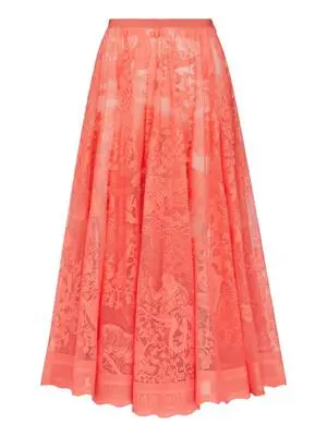 DIOR Christian Dior Flared Midi Skirt