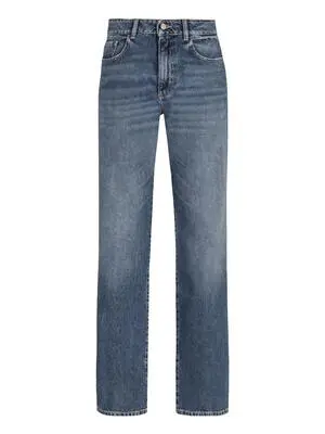 ICON DENIM LOS ANGELES Iris Classic Straight Jeans - Blue