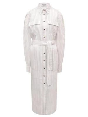 BRUNELLO CUCINELLI Brunello Cucinelli Striped Shirt Midi Dress