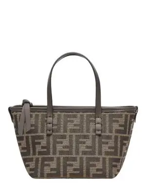 Fendi Roll Monogrammed Mini Tote Bag - Brown