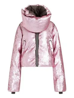 Rick Owens Sequin-embellished Wool Puffer Jacket - Multicolor