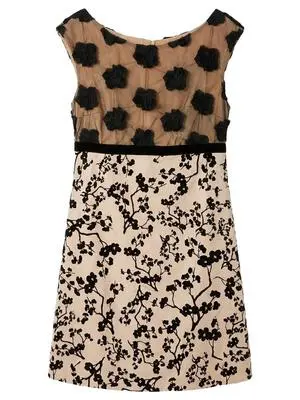 Max Mara Sleeveless Dress With Decal Detail - Black