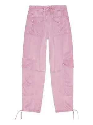 GANNI GANNI Drawstring Cargo Pants Pink