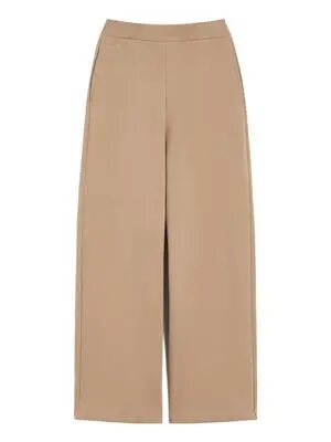 Max Mara Max Mara Embroidered Jersey Trousers Biscuit