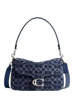 COACH Soft Tabby Signature Denim Shoulder Bag - Blue