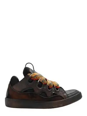 LANVIN Curb Chunky Lace-up Sneakers - Black