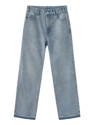 Marissa Chiara Belt Loop Jeans - Gray