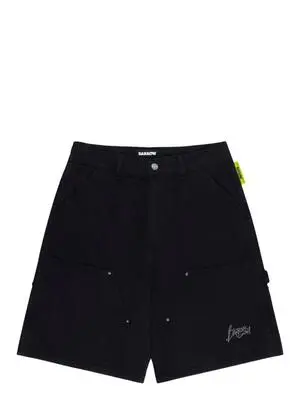 BARROW Barrow Logo Patch Cargo Shorts Black