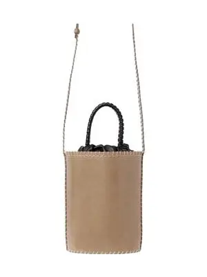 Chloé Logo Shoulder Bag - Nude