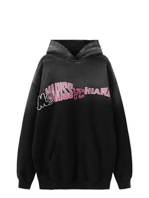 Marissa Chiara Marissa Chiara Long-Sleeved Hooded Sweatshirt Black