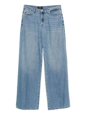 7 For All Mankind Wide-leg Jeans - Blue