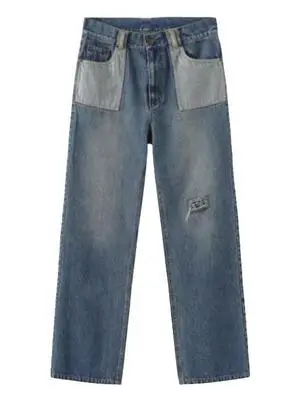 Marissa Chiara Belt Loop Jeans - Blue