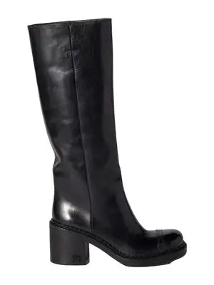 Miu Miu Leather Knee-high Boots - Black