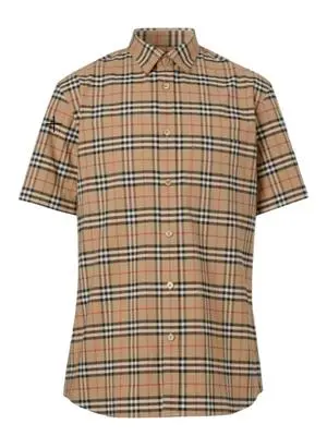 Burberry Vintage Checked Printed Shirt - Nude