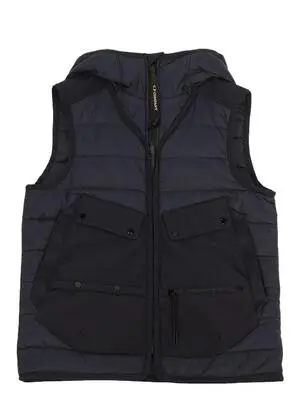 C.P. COMPANY Hooded Vest - Black