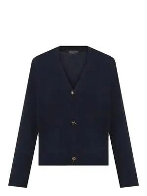 Fabiana Filippi V-neck Cardigan With Button Fastening - Black