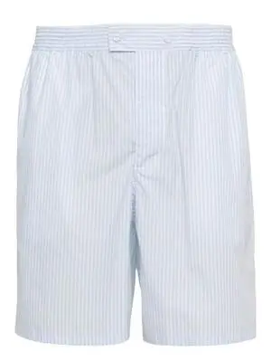 Prada Striped Knee-length Deck Shorts - White