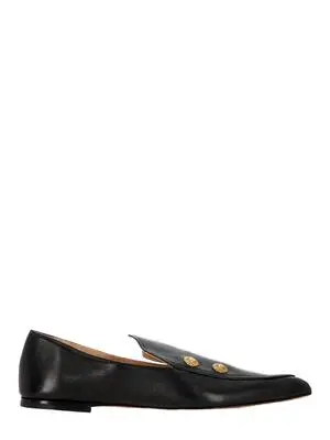 Chloé Agnes Pointed-toe Loafers - Black
