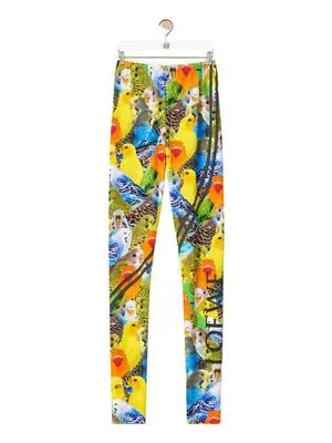Loewe High-waist Bird-printed Leggings - Multicolor