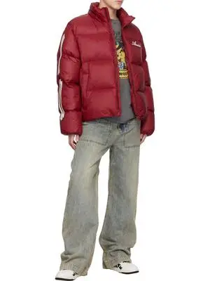 Amiri Red Bones Down Jacket - Deep Red