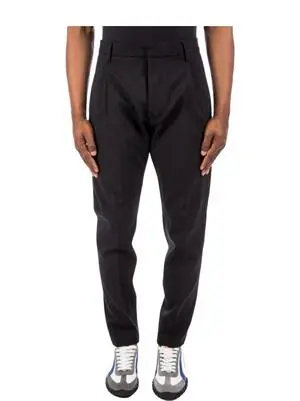 Dsquared2 Logo Patch Slim-cut Cropped Pants - Black