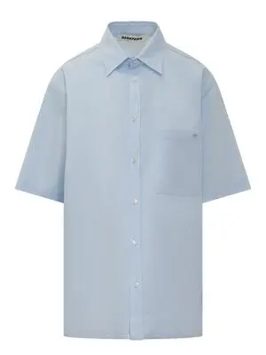 DARKPARK Cotton Shirt With Pointed Collar - Gray