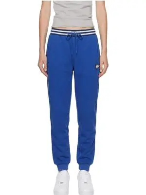 Marissa Chiara Drawstring Sweatpants With Striped Waistband - Blue
