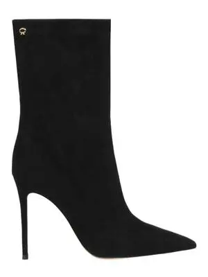 GIANVITO ROSSI Pointed Toe Stiletto Ankle Boots - Black