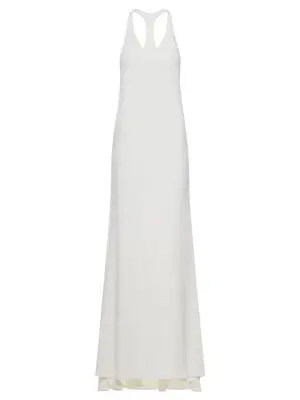 Jacquemus Back Detail Sleeveless Maxi Dress - White