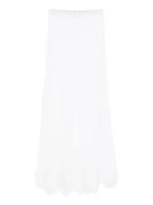 FORTE_FORTE Forte Forte Pleated Skirt With Scalloped Hem
