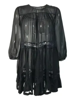Max Mara Pleated Detail Blouse - Black